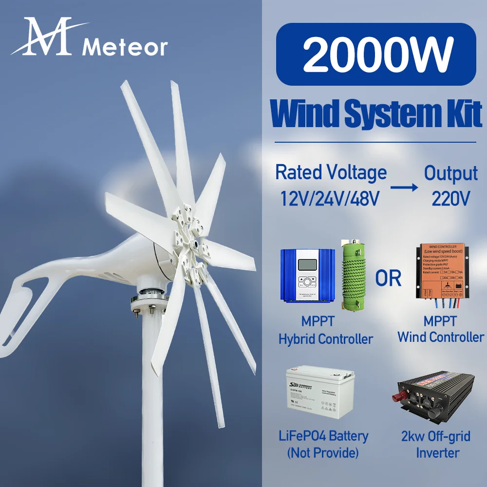 High-Efficiency-2000W-Windmill-12V-24V-48V-Wind-Turbine-Generator-With ...