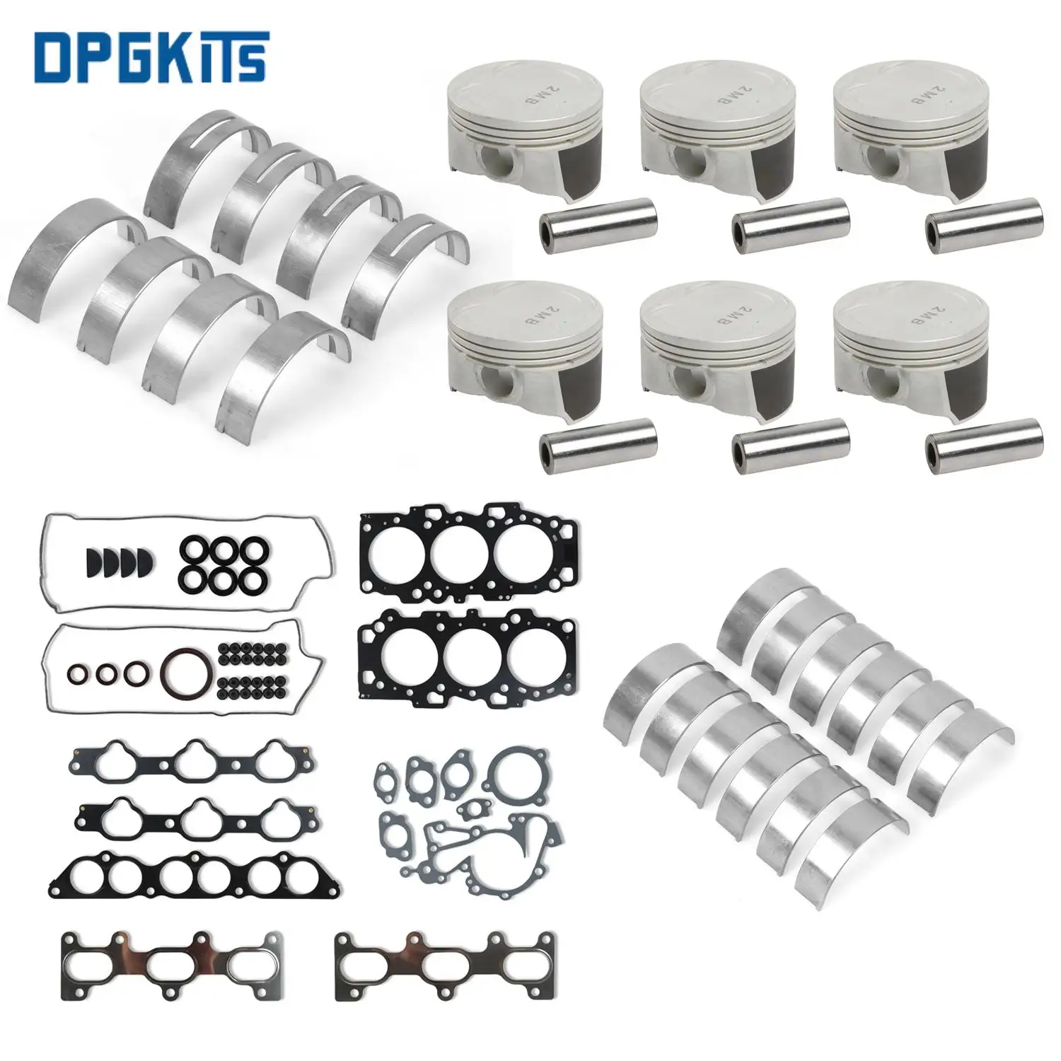 Engine-Gasket-Set-Pistons-Rings-Set-Main-Bearings-Set-For-Hyundai-Kia ...