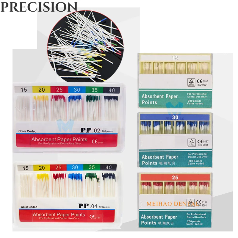 3Box-Bag-Absorbent-Paper-Points-Dental-Pure-Cotton-Fiber-Endodontics ...