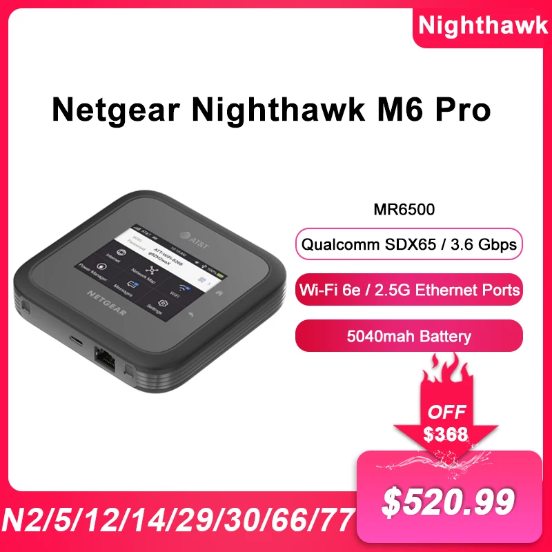 New-Netgear-Nighthawk-MR6500-M6-Pro-Unlocked-WiFi-Router-Global-5G-Band ...