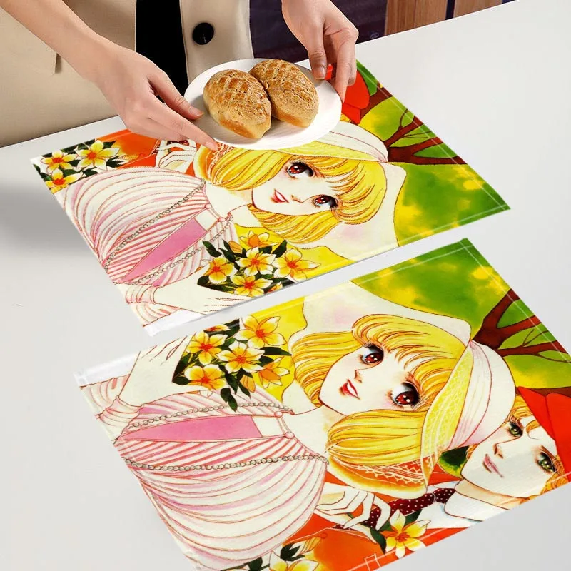 2PC-Haikarasan-Ga-Toru-Tokyo-Girl-Placemat-For-Kitchen-Bar-Bowl-Pad-Non ...