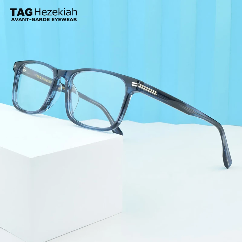 TAG Hezekiah Glasses Frame for Men Retro Designer Acetate Eyeglasses ...