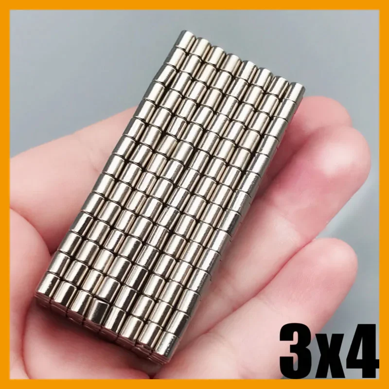 50-2000pcs 3x4mm Magnet Small Round for Craft Diy Office Whiteboard ...