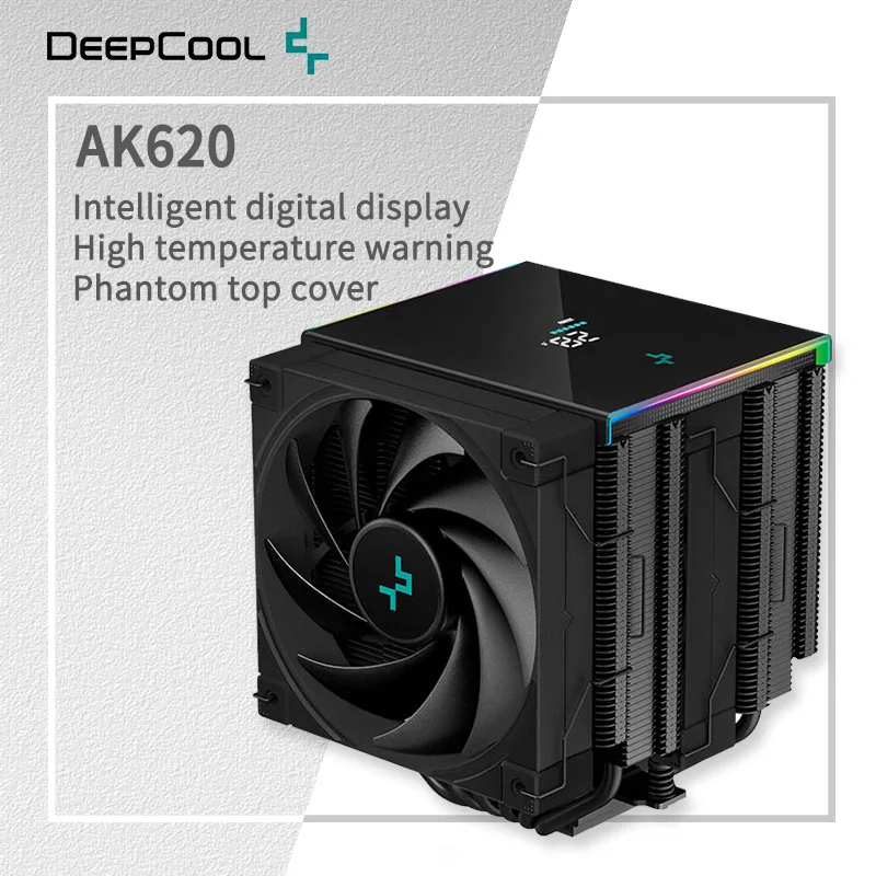 DeepCool-AK620-Digital-Display-CPU-Air-Cooler-6-Heatpipes-Twin-Towers ...