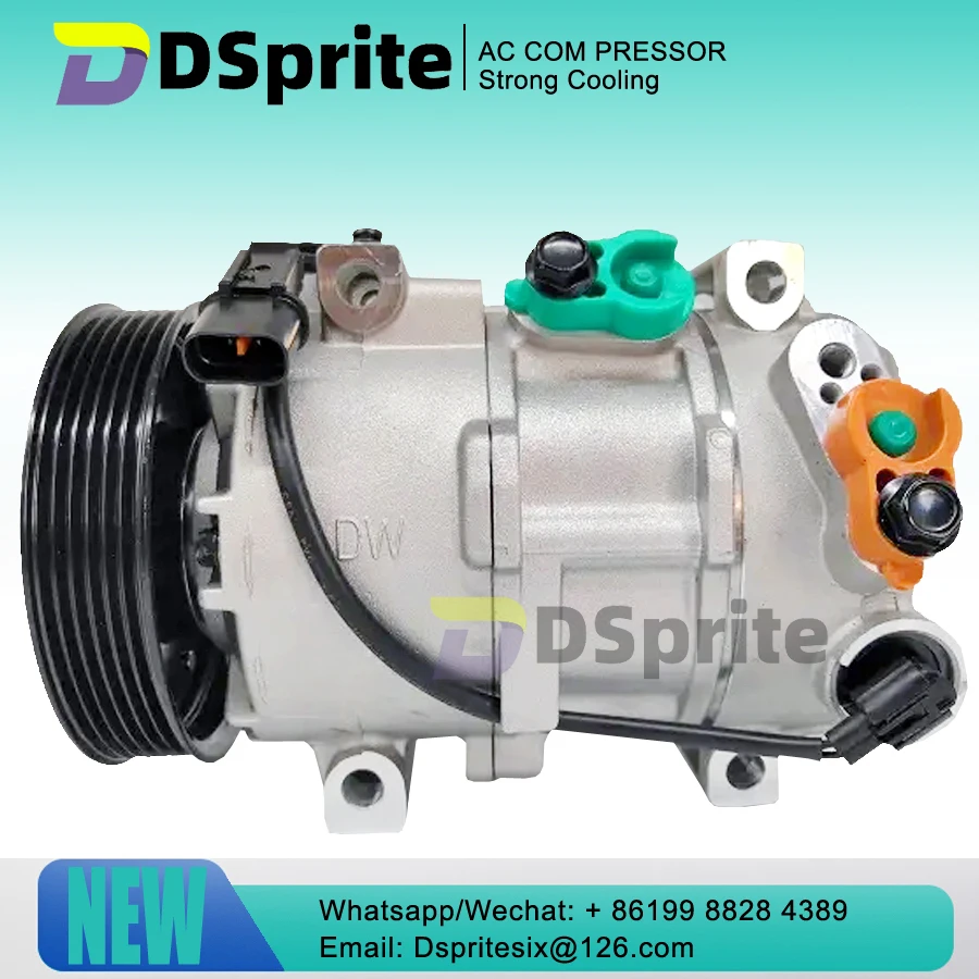 For-Car-Hyundai-Accent-1-4L-1-5L-KIA-RIO-III-2011-DVE12-AC-Compressor ...