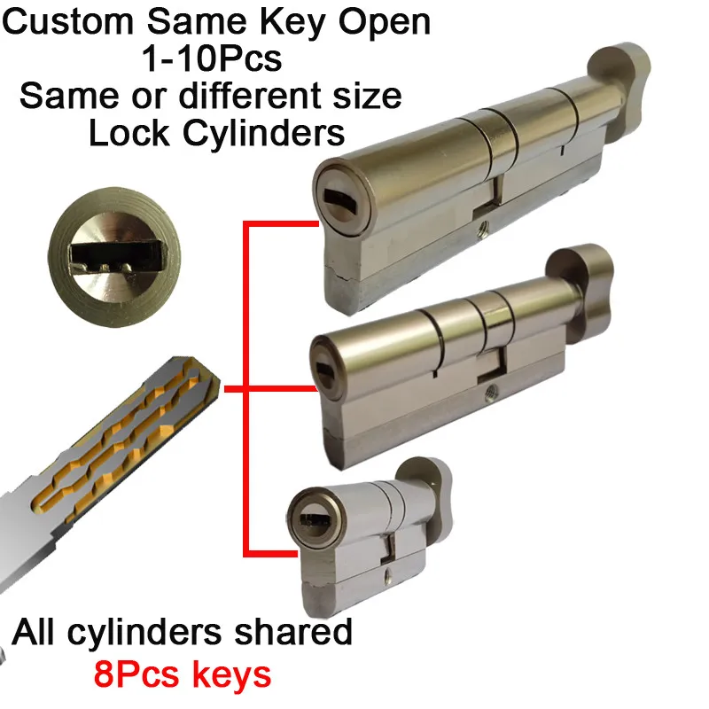 AlaRui-C04H10DKA-Euro-Door-Lock-Cylinder-Eu-Multiple-Lock-Same-Key-Knob ...