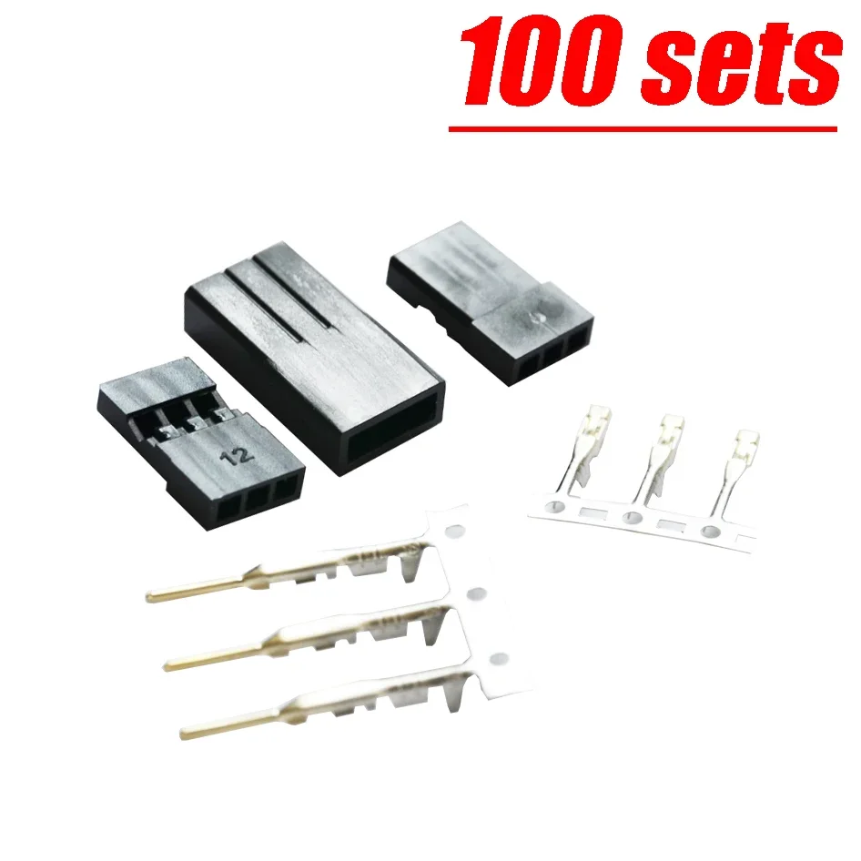 Lager-100-sets-JR-Futaba-Stecker-f-r-RC-Modell-Servo-Stecker-Modell ...