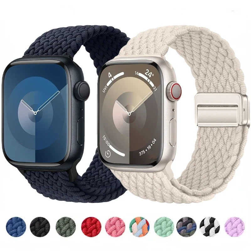 Nylon-loop-strap-For-Apple-watch-9-8-7-45mm-41mm-Ultra-2-49mmNew ...