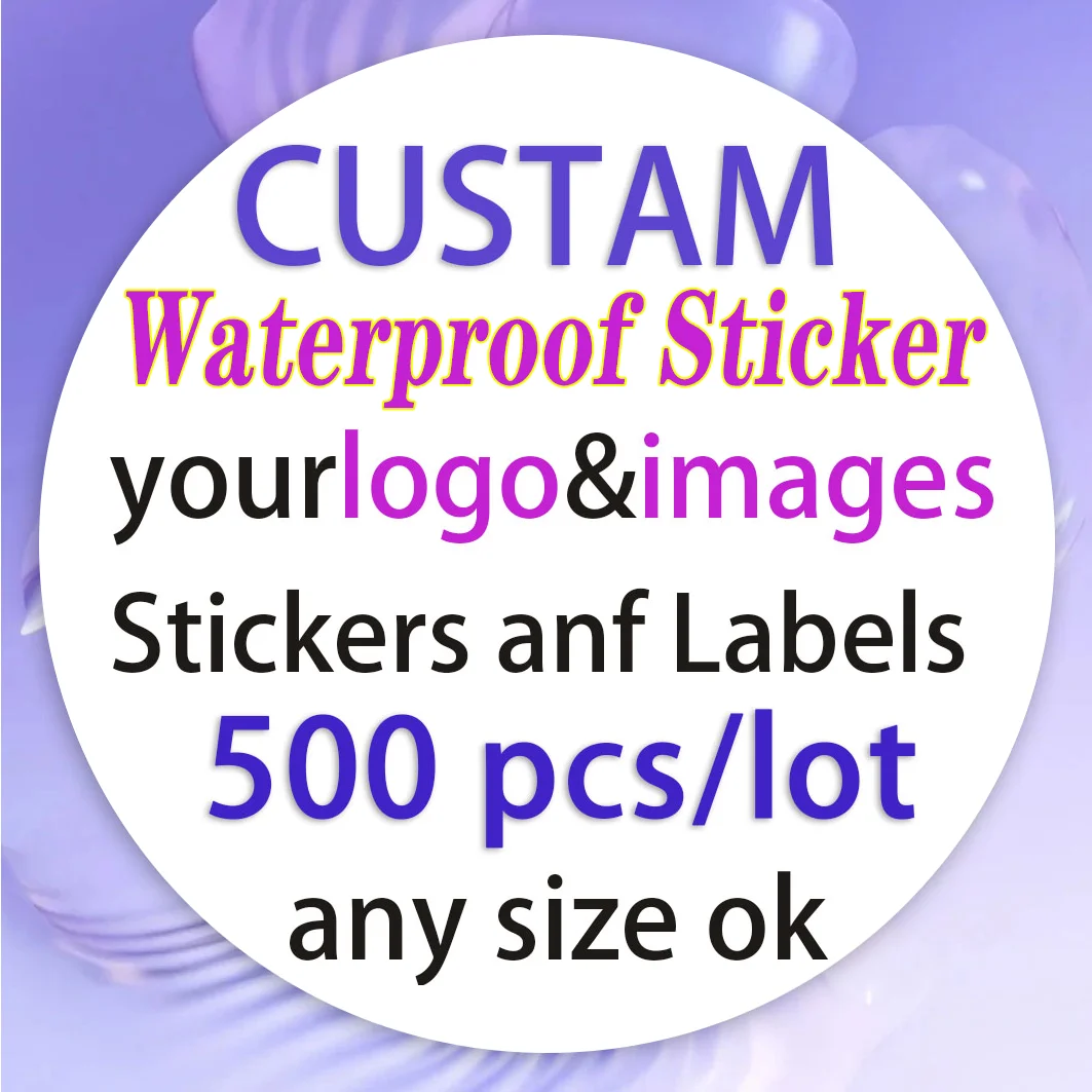 500PCS Custom Stickers and Customized Logo,Waterproof and DIY Your Own ...