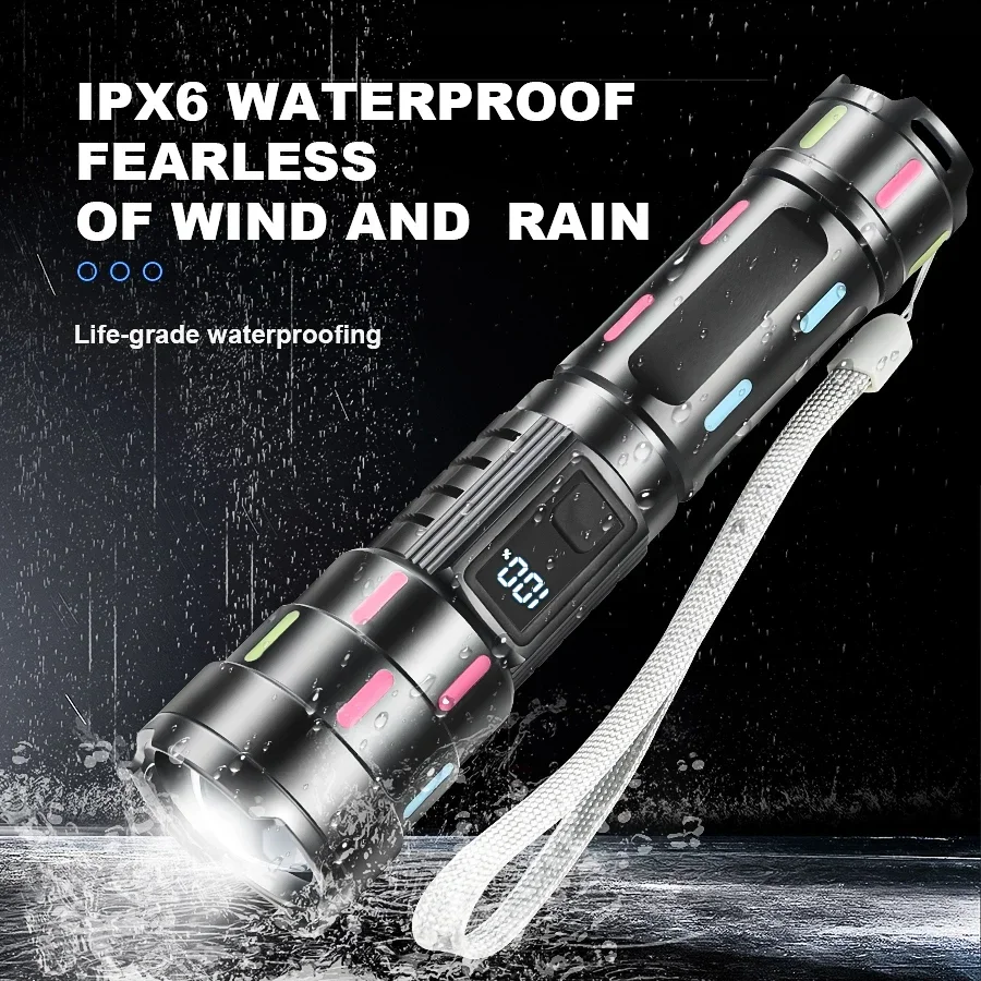 Rechargable Metallic Tactical Flashlight Long Distance Torch - Sokogala ...