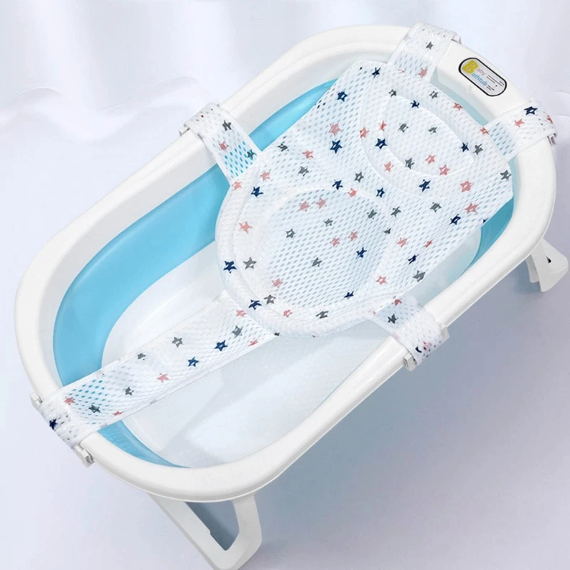 Adjustable-Baby-Bath-Support-Net-Bath-Cushion-Infant-Bathing-Support ...