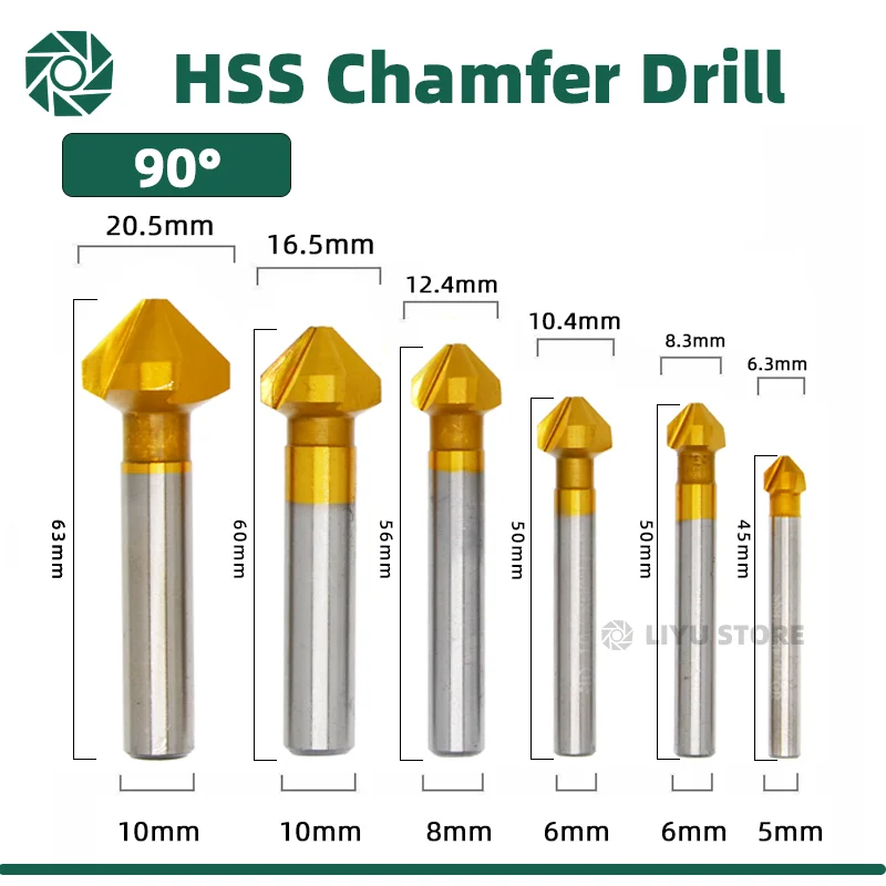 Fraise-chanfrein-HSS-fraise-en-bout-fraise-fraiser-jeu-de-m-ches-pour-l ...