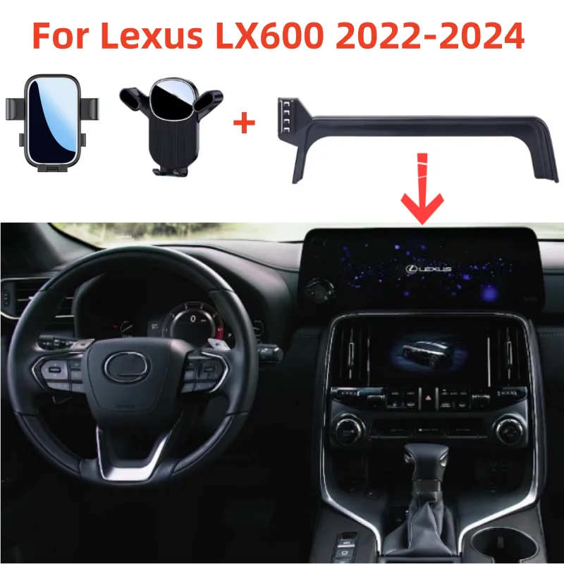 Car-Phone-Holder-For-Lexus-LX600-2022-2023-2024-J300-Navigation-Screen ...
