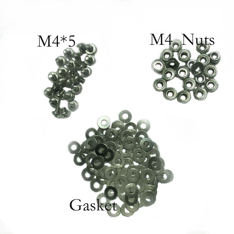 100 Sets /lot 32650 Lithium Battery Assembly Screws Nuts Spacers M4 ...