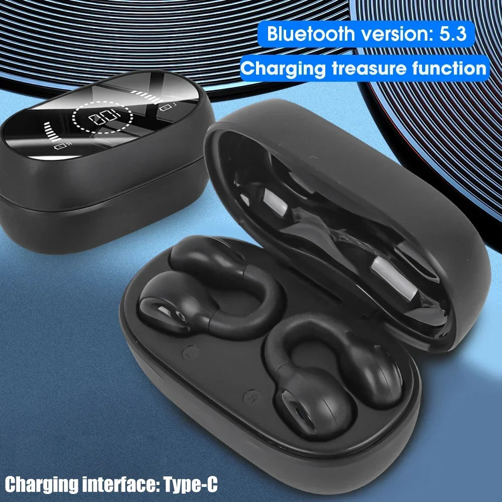 Wireless-Headphones-Bluetooth-Bone-Conduction-Earphones-HIFI-Stereo-Ear ...