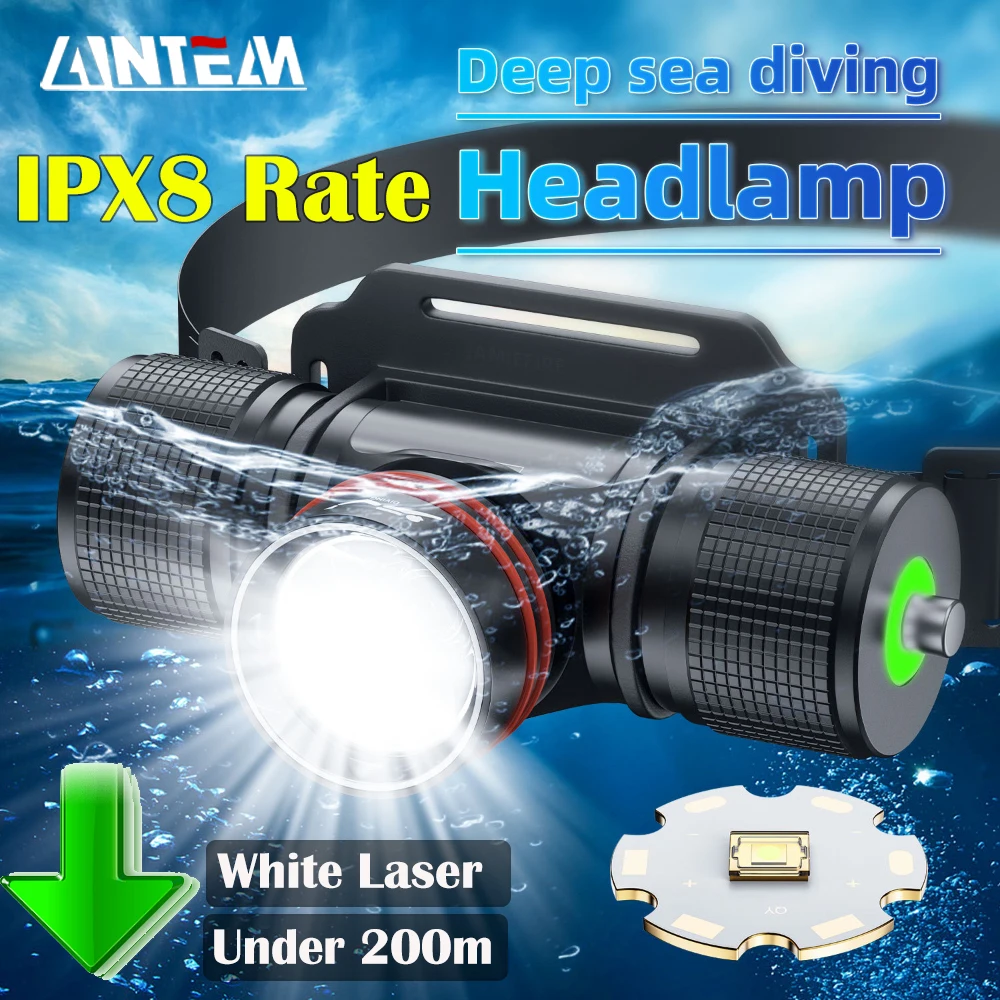 IPX8-Waterproof-Headlight-LED-Powerful-Scuba-Diving-Headlamp-5000LM ...