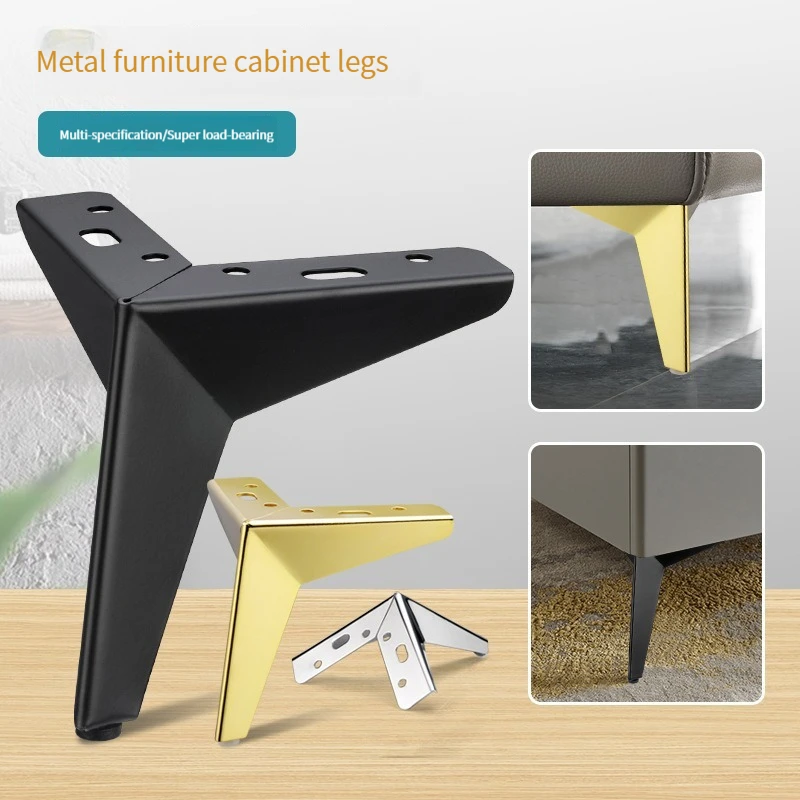4Pcs-Rhombic-triangle-metal-furniture-hardware-Furniture-Feet-Cupboard ...