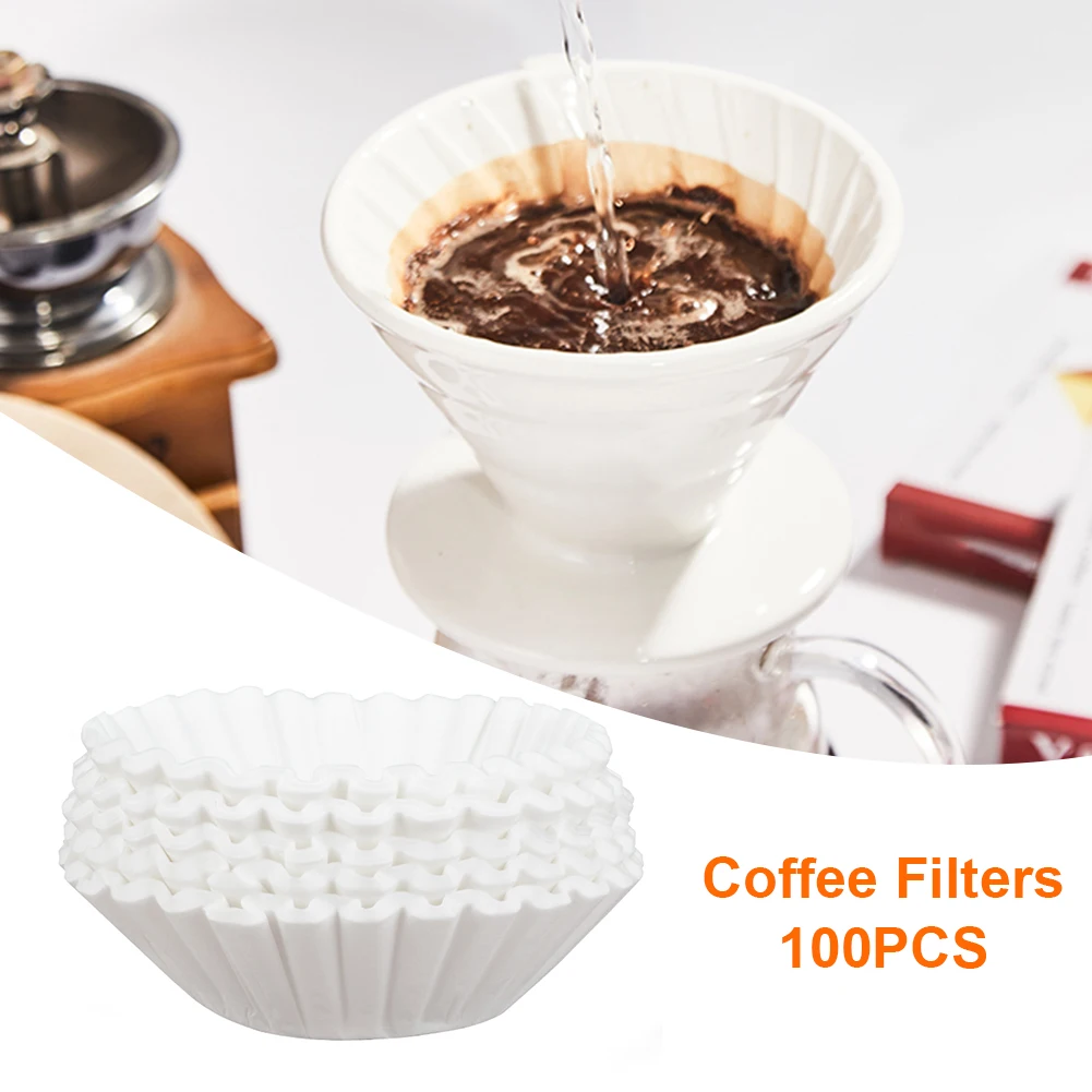 100pcs-Flat-Bottom-Coffee-Filter-Accessories-Home-Office-1-4-Cup ...