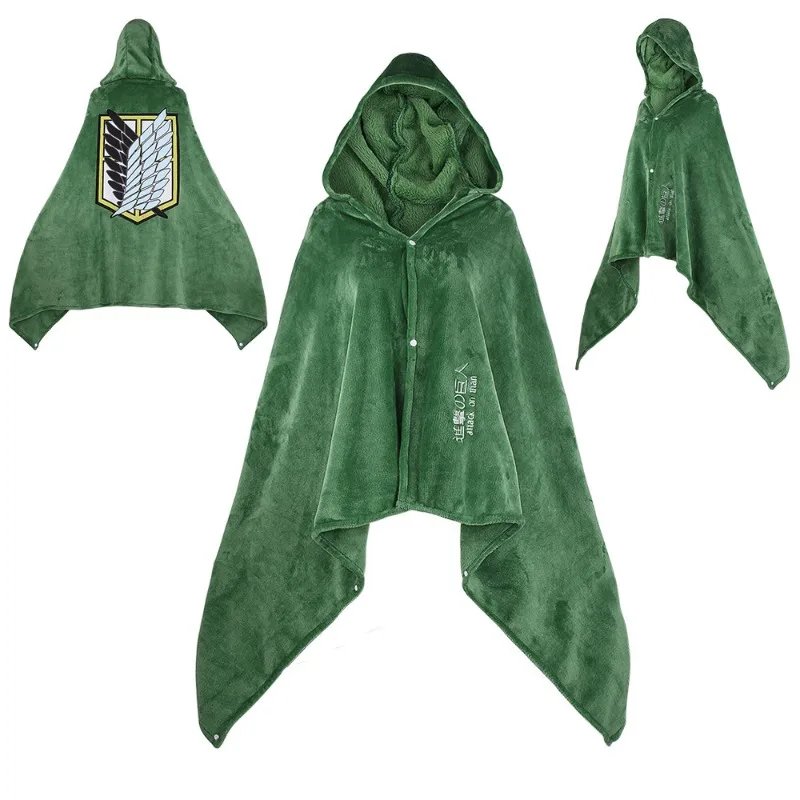 Anime-Attack-on-Titan-Cosplay-Cloak-Scout-Regiment-Eren-Jaeger-Shawl ...