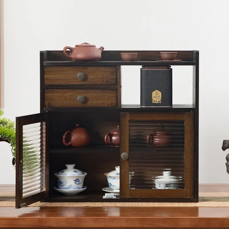 Chinese-Small-Storage-Shelves-Natural-Bamboo-Cup-Holder-Desktop ...