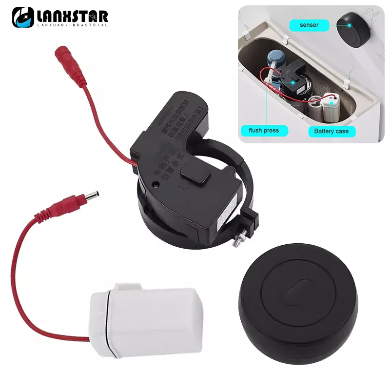 Toilet-Automatic-Flushing-Sensor-Infrared-Smart-Household-Defecation ...