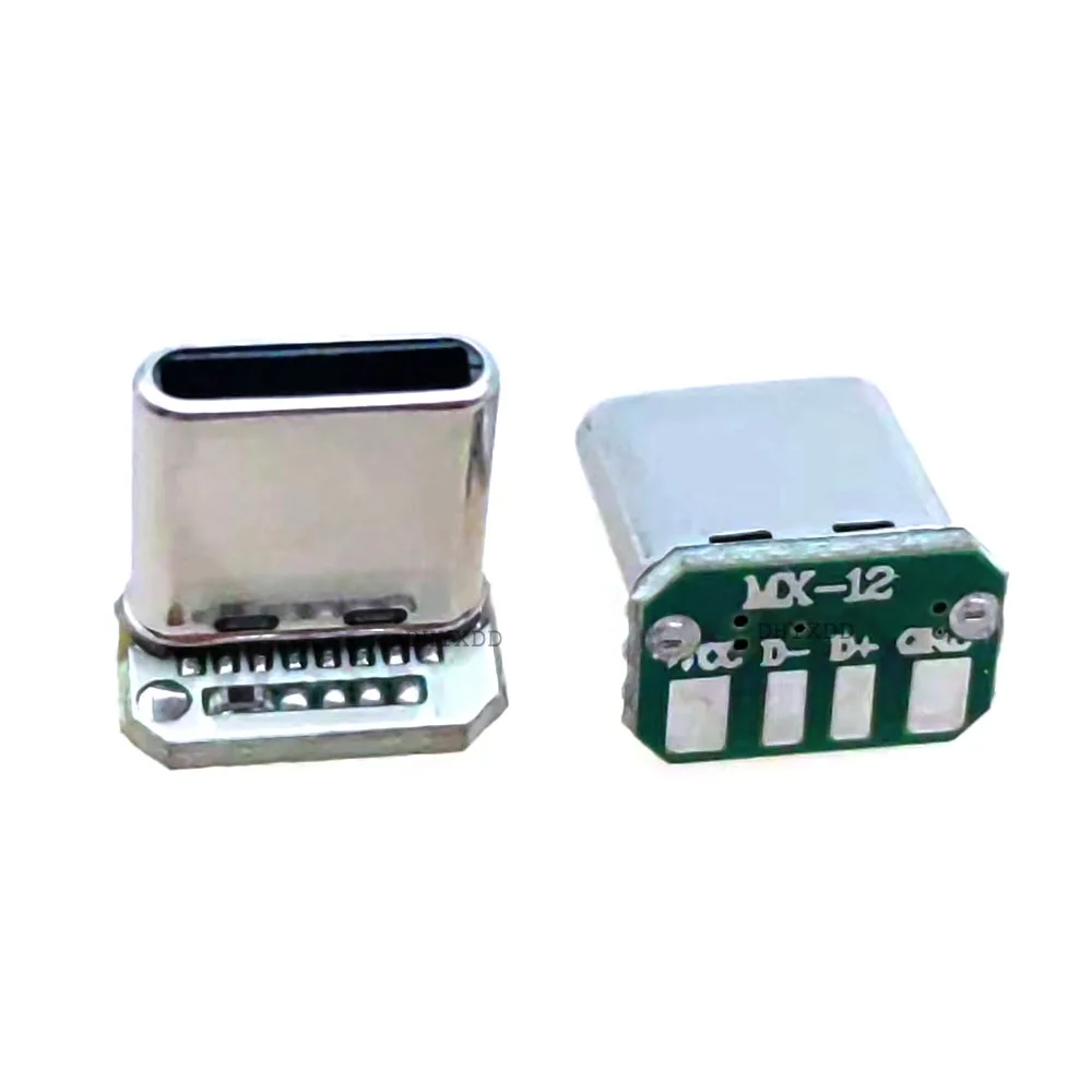 1-10Pcs-USB-3-1-Type-C-Vertical-Patch-Board-16pin-4-Welding-Wire-Data ...