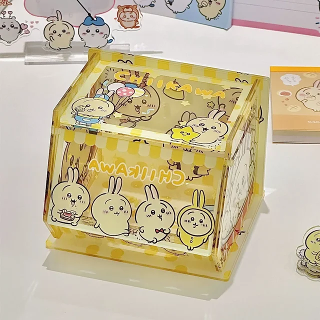 Chiikawa Cute Acrylic Flip Storage Box - Chiikawa Plush
