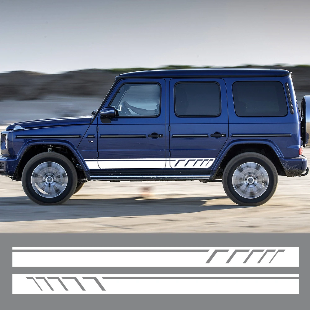 2PCS Car Side Body Decals Stickers For Mercedes Benz G Glass G55 G63 ...