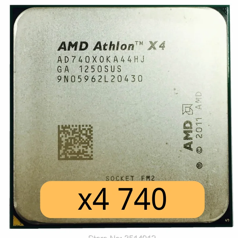 Amd Athlon X4 740 3.2g 65w, Processeur Quad Core, Prise Fm2 X4-740 ...