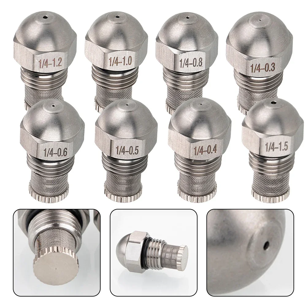 Atomizing Spray Mist Nozzle Dia 0.3-1.5mm Fine Atomizing Spray 1/4BSPT ...