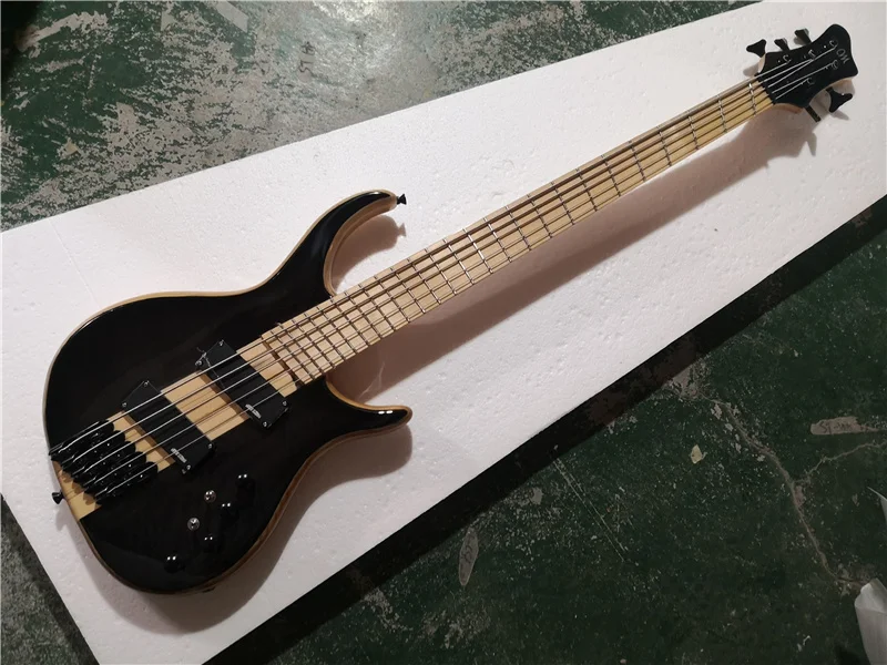 Chinese-guitar-factory-custom-new-Whole-body-5-string-ash-solid-wood ...