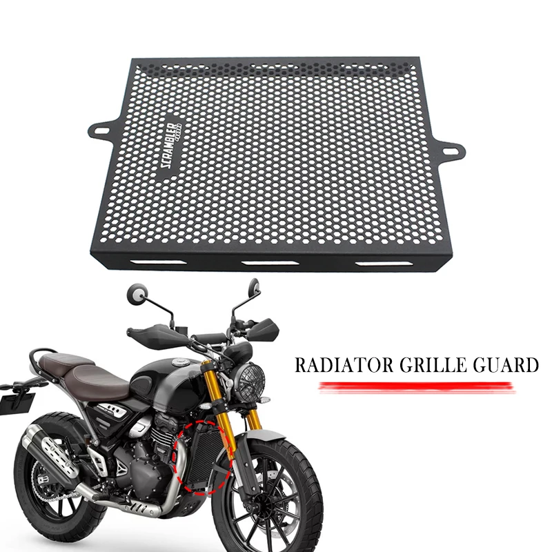Motorcycle-Radiator-Grille-Guard-Protector-Grill-Cover-Protection-Fit ...