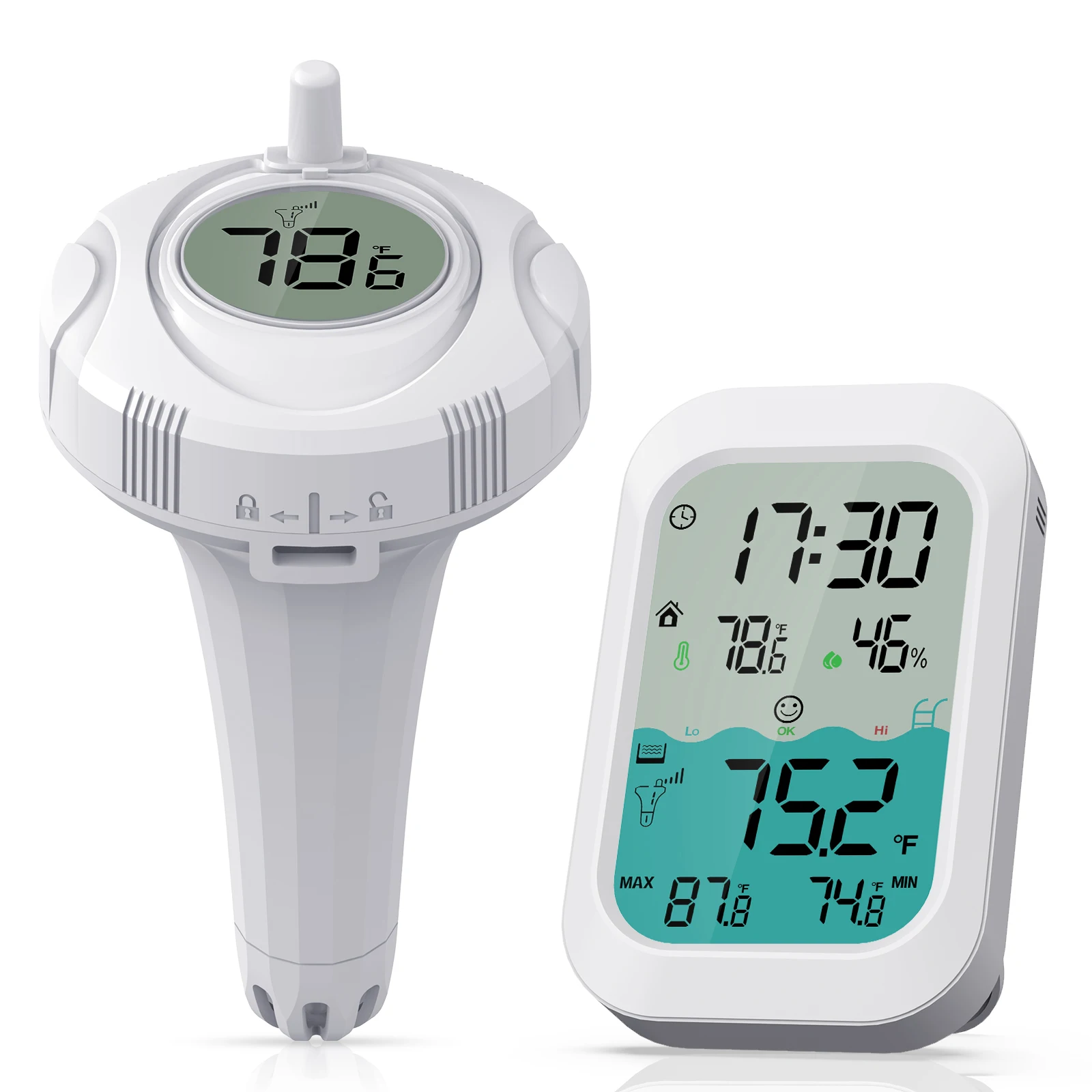 Wireless-Floating-Pool-Thermometer-Pet-Bath-for-Swimming-Pool-Bath ...