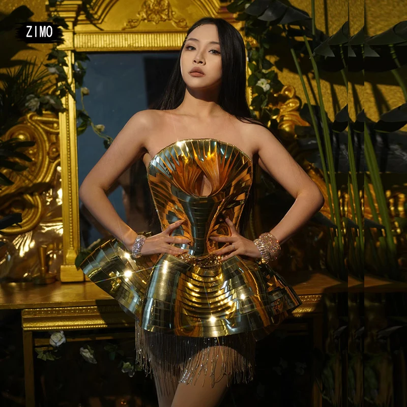 Vestido-dorado-con-borlas-y-purpurina-disfraz-de-drag-queen-para-fiesta ...