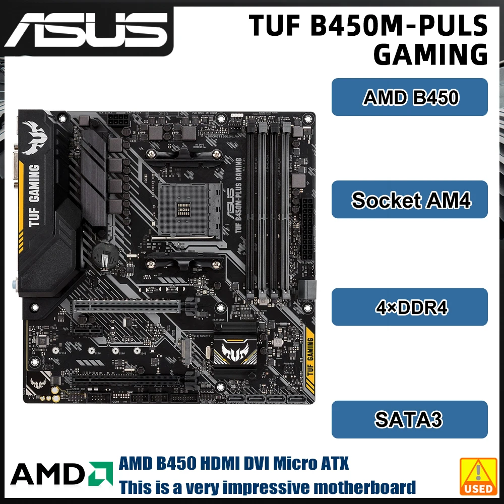 ASUS-B450-Motherboard-TUF-B450M-PLUS-GAMING-Motherboard-AM4-support ...