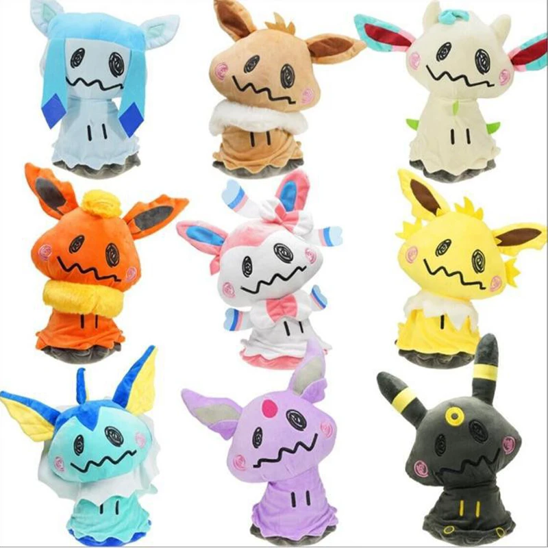 23cm Kawaii Pokemon Mimikyu Eevee Plush Dolls Pokemoned Stuffed Soft ...