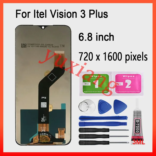 Original LCD For Itel Vision 3 Plus LCD Display Touch Screen Digitizer ...