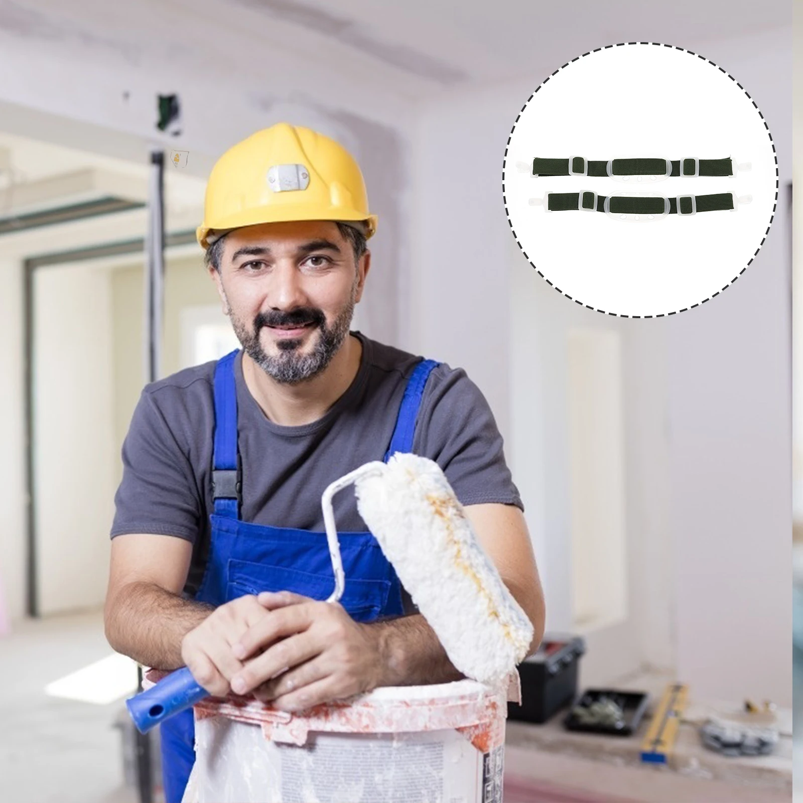 2Pcs Safety Hard Hat Accessories Green Elastic Chin Strap for ...