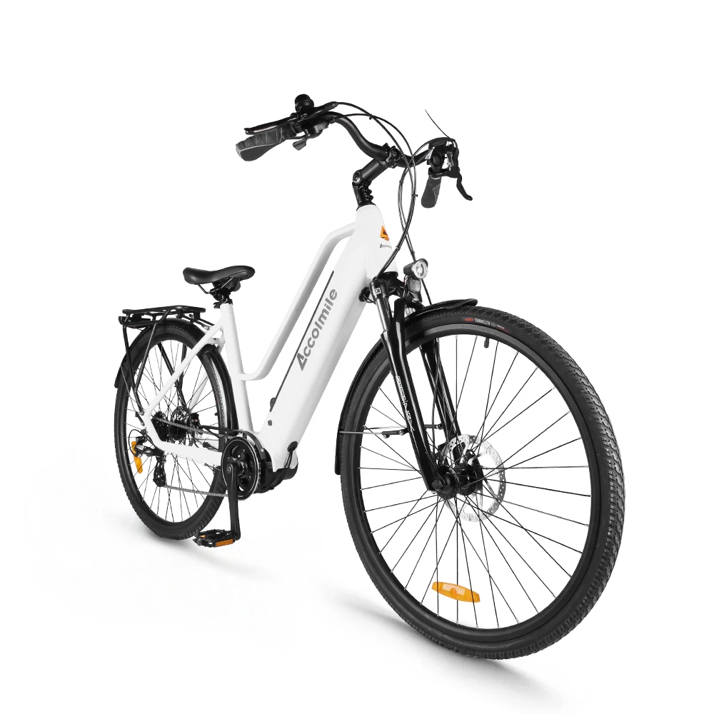 Accolmile City E-Bike 700C 28" Urban Electric Bike Women Men Pedal ...