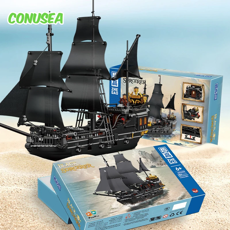 1424Pcs-Pirates-Ship-Children-s-Puzzle-Building-Block-Brick-Assembly ...