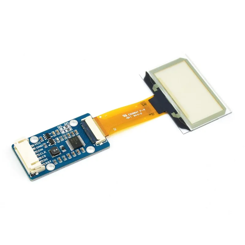 1.51inch Transparent OLED, 128×64 Resolution, light blue color display ...