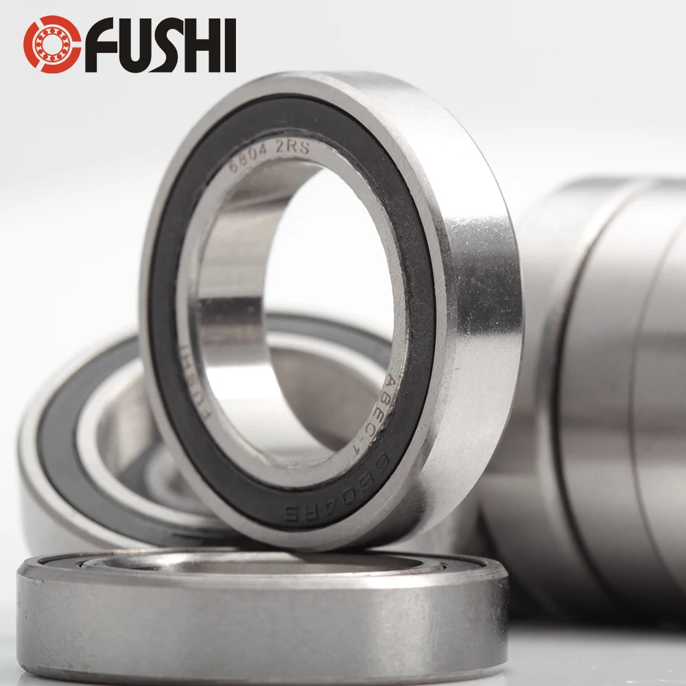 6804 2rs Bearing 20*32*7 Mm 10pcs Abec-1 Metric Thin Section 61804rs ...