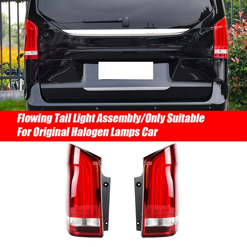 Car Flowing Taillights LED Rear Dynamic Turn Signals Braking Lights For ...