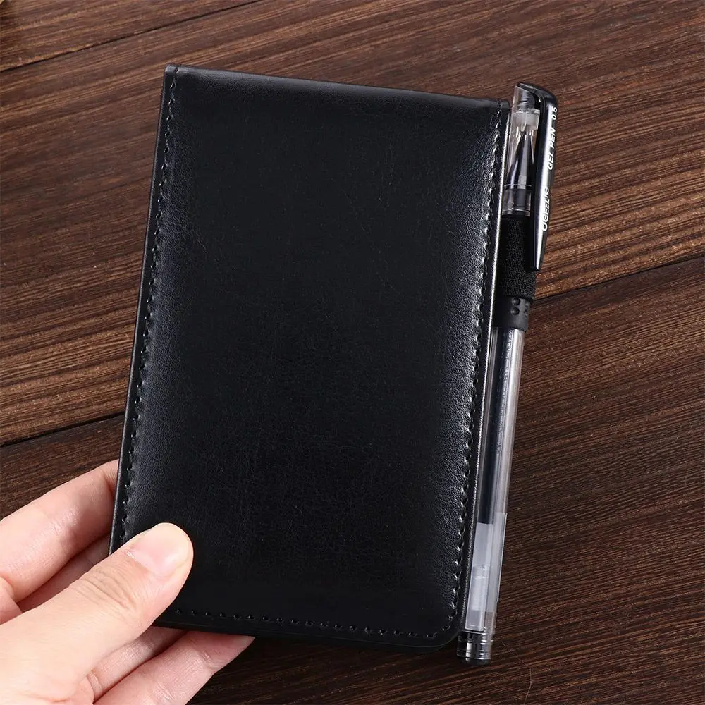 Office-School-Supplies-Diary-Memo-Pads-Leather-Cover-Small-Mini-Notepad ...