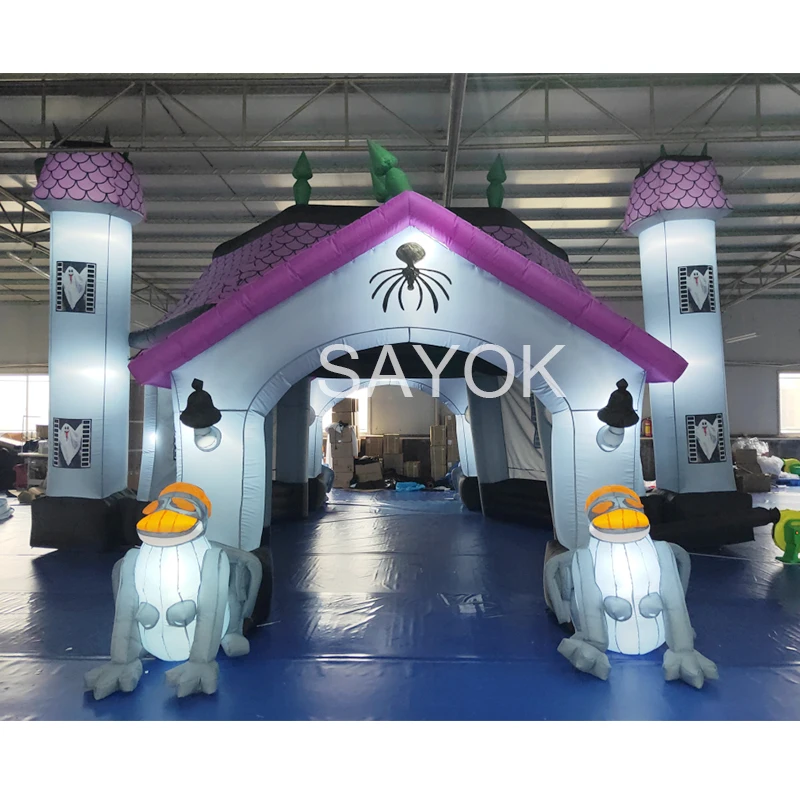 SAYOK-8-3m-27ft-Giant-Inflatable-Halloween-Haunted-House-Inflatable ...