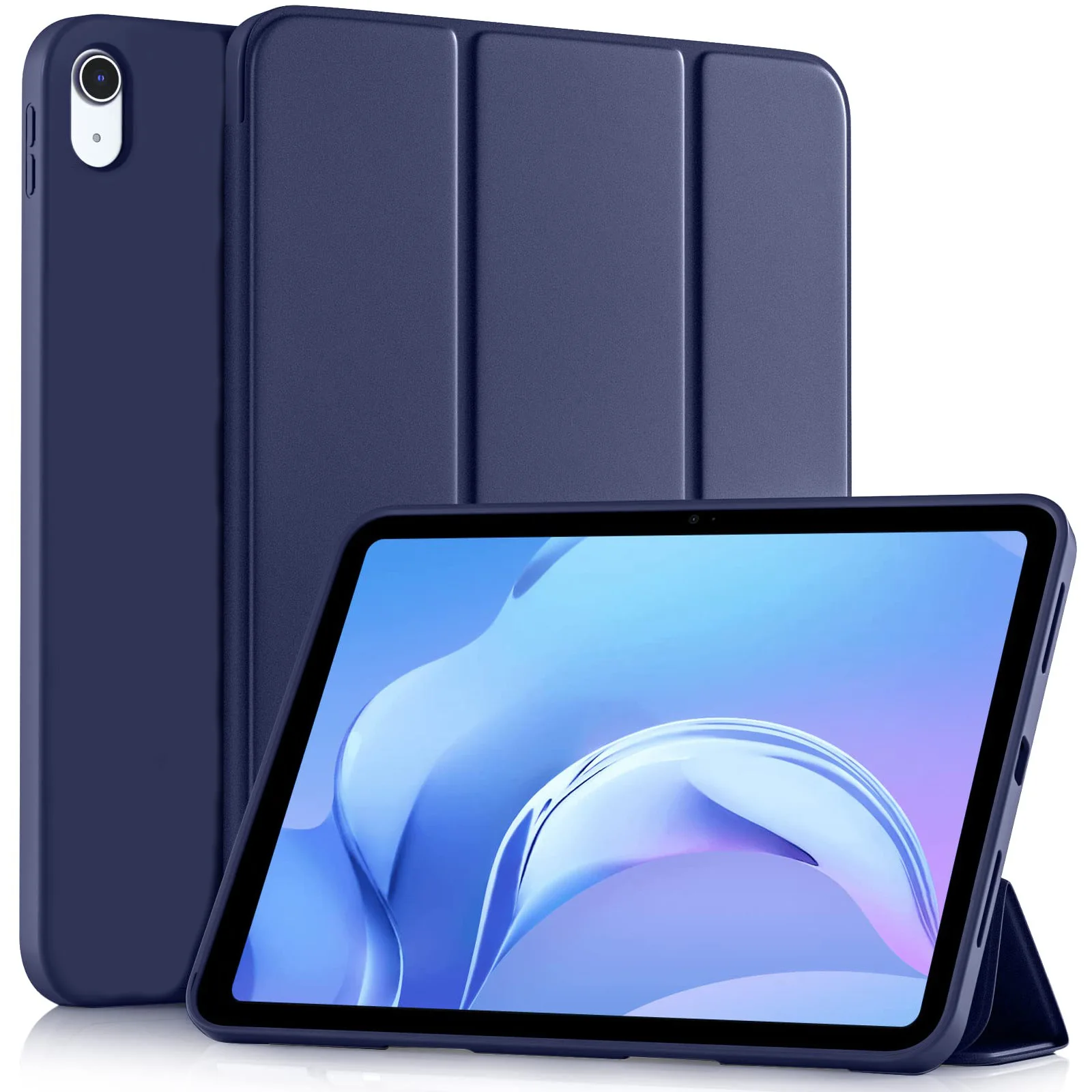 Soft-Silicone-Magnetic-Flip-Tablet-Case-Smart-Cover-Trifold-Apple-iPad ...