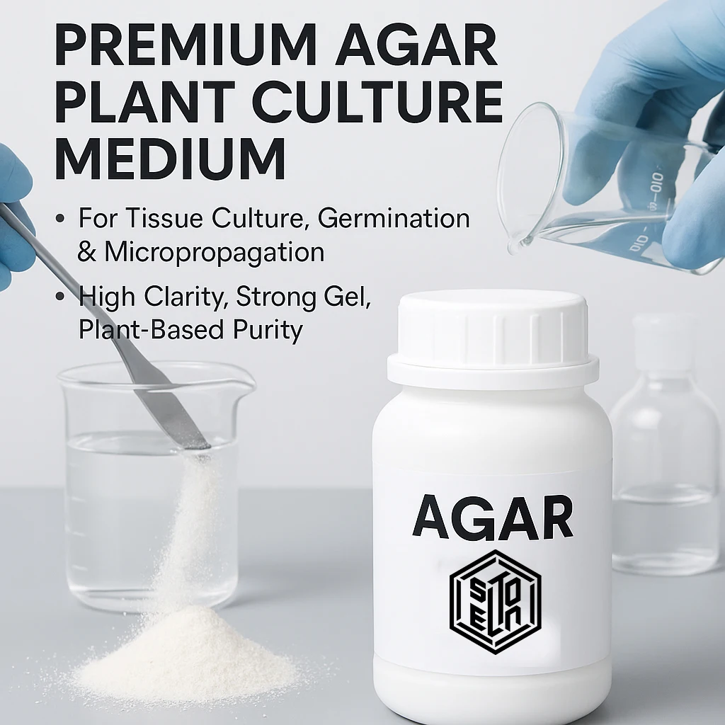 Agar Powder 250g 100g High Purity for Lipid Culture Medium Microbiology ...
