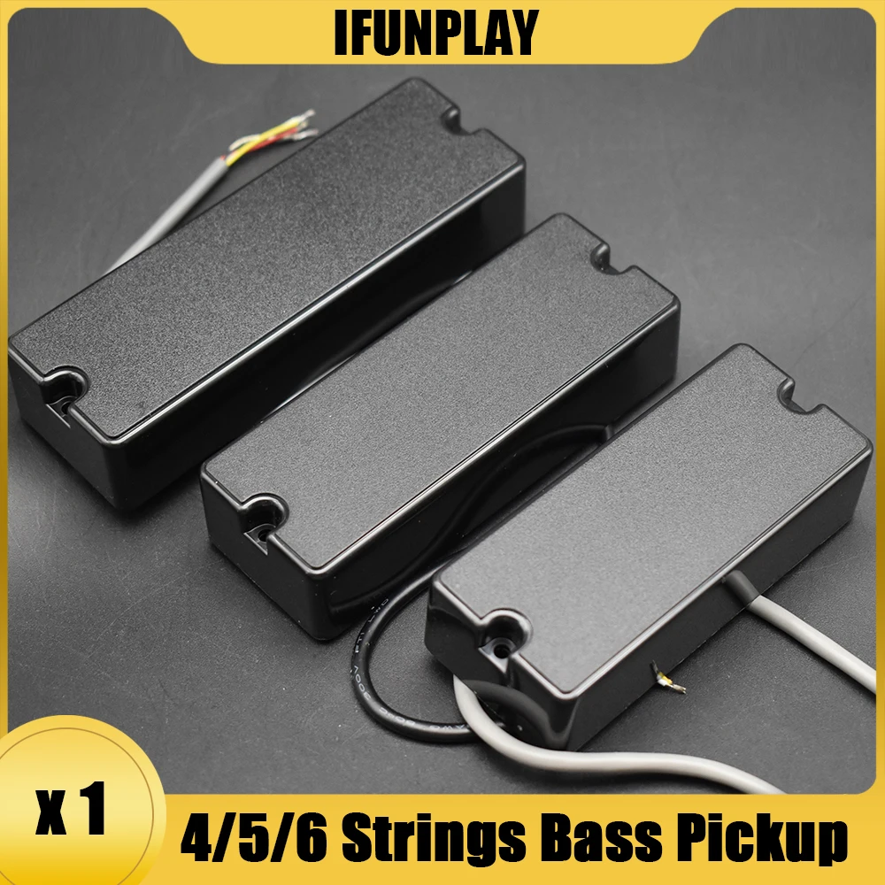 2-Hole-Close-Bass-Guitar-Pickup-4-5-6-Stringa-Double-Coil-Humbucker ...