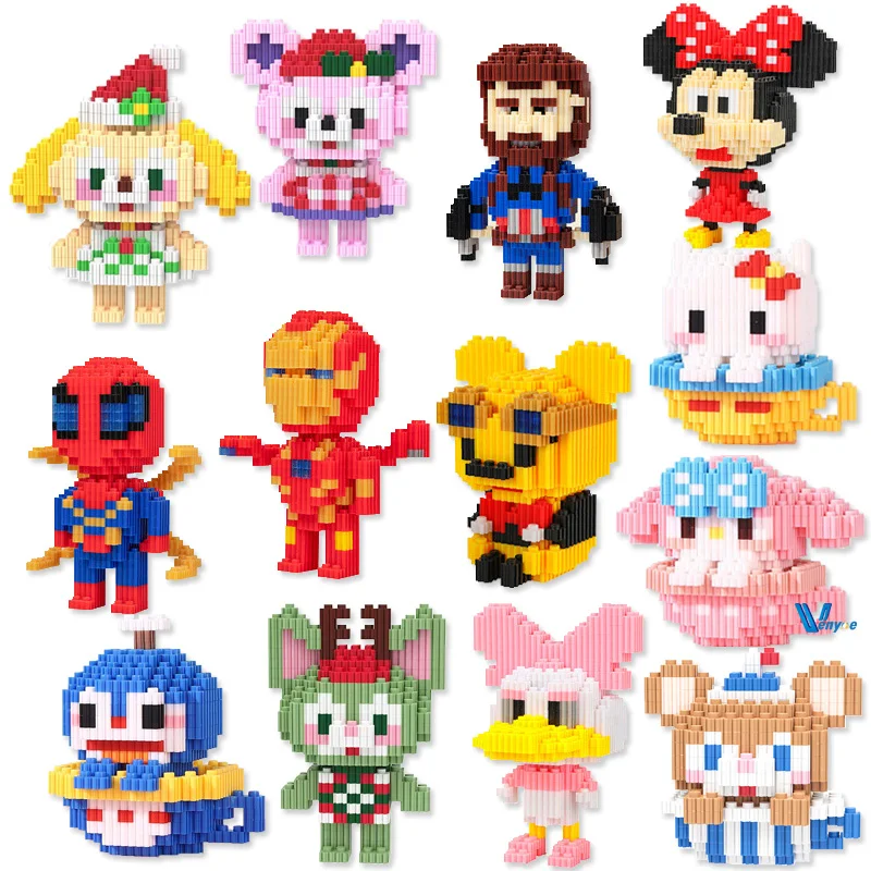 Disney-Iron-Man-Connection-Building-Blocks-Cup-Mickey-Stitch-Model ...
