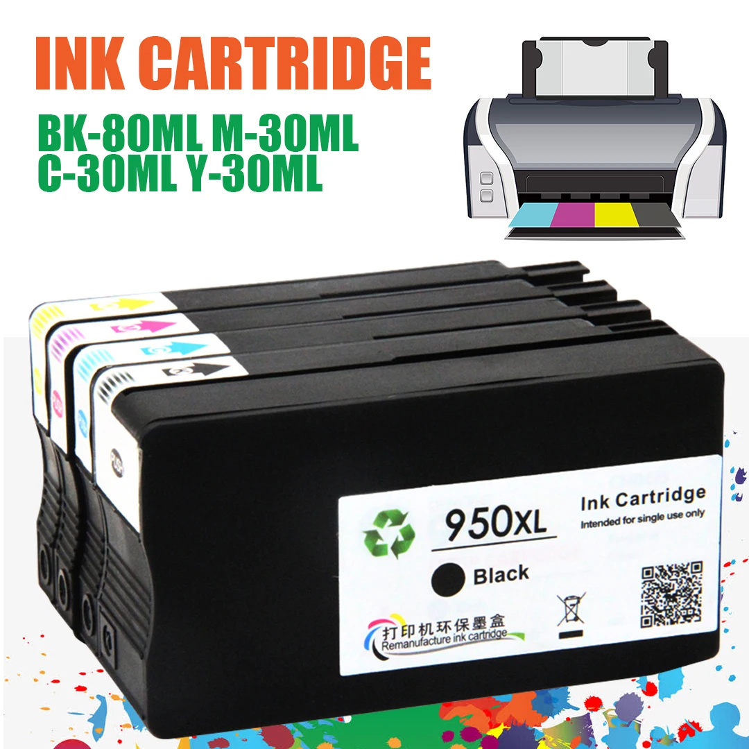 1pc-950XL-30ml-80ml-Ink-Cartridge-For-HP-Officejet-Pro-8610-8615-8620 ...